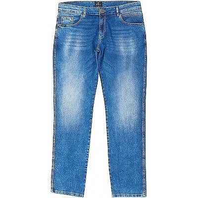Pánské rifle REPLIKA JEANS Ringo stretch elastické modré s vybledlým ...
